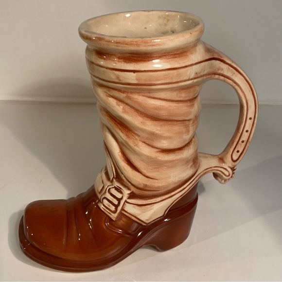 Mccoy | Art | Vintage Mccoy Cowboy Boot Stein Vase 85 Height 639 | Poshmark
